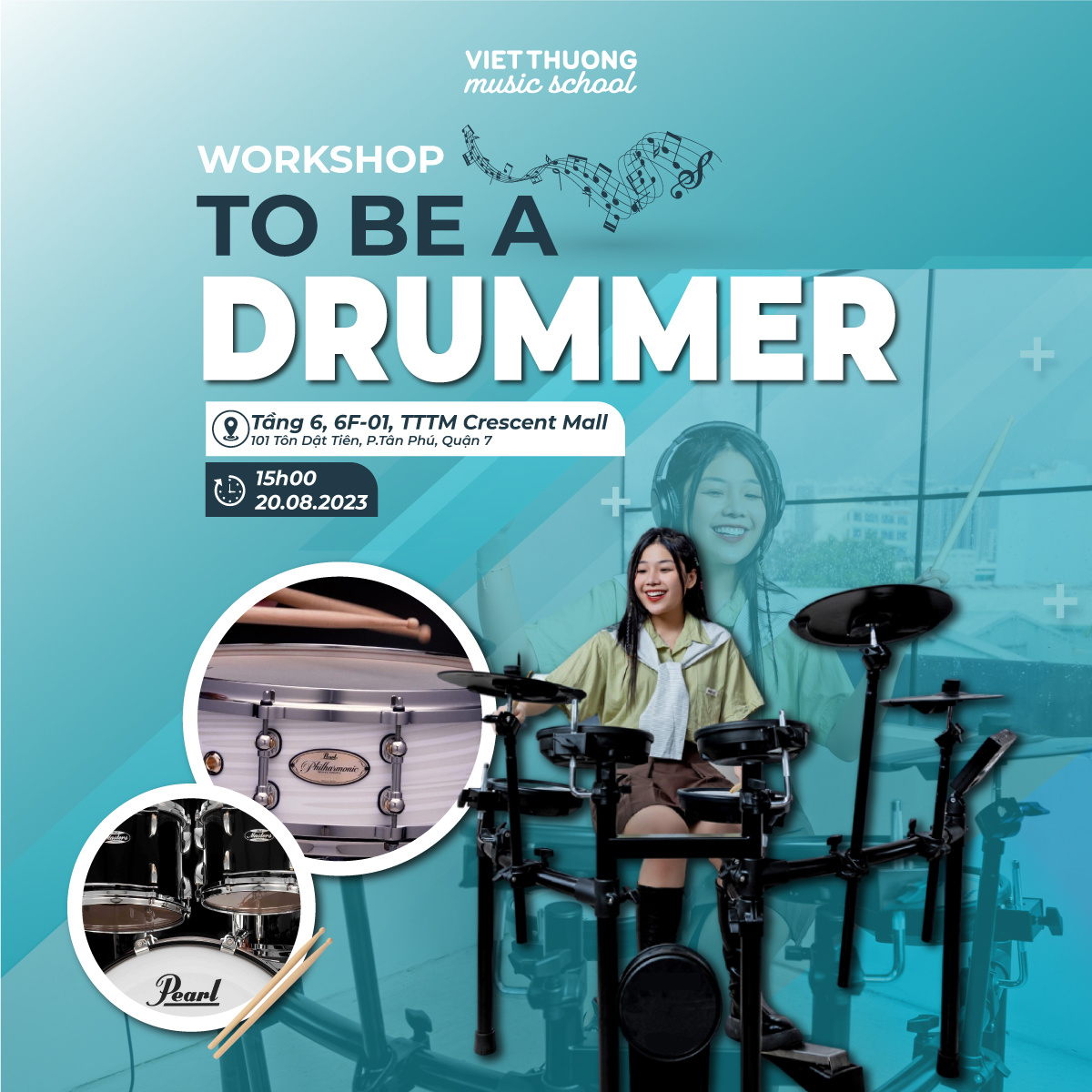 WORKSHOP: TO BE A DRUMMER - Trường Âm Nhạc Việt Thương